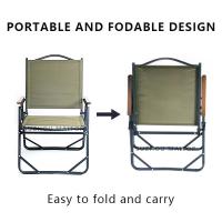 China 2.7kg Aluminum Folding Camping Chair with 600D Oxford Fabric for sale