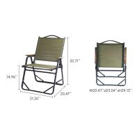 China 2.7kg Aluminum Folding Camping Chair with 600D Oxford Fabric for sale