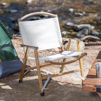 China Beechwood Hard Arm Camping Chair 2.4kg 51x42x65cm Lightweight for sale