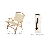 China Beechwood Hard Arm Camping Chair 2.4kg 51x42x65cm Lightweight for sale