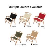 China Beechwood Hard Arm Camping Chair 2.4kg 51x42x65cm Lightweight for sale