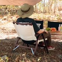 China Portable Oak Wood Folding Camping Chair 2.4kg with Carry Bag for sale