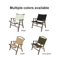 China Portable Oak Wood Folding Camping Chair 2.4kg with Carry Bag for sale