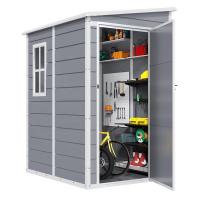 China 3x5ft Waterproof Plastic Garden Shed with Lockable Door for sale
