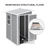 China 3x5ft Waterproof Plastic Garden Shed with Lockable Door for sale