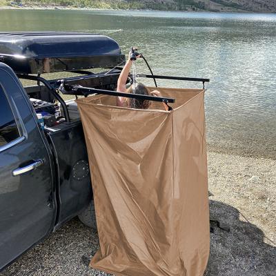 China Portable Car Shower Awning 100x100x180cm Waterproof 420D Oxford Cloth for sale