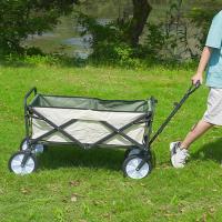 China Steel Folding Utility Wagon 100kg Capacity 150L Load Camping Cart for sale