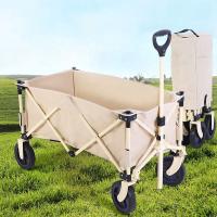 China Steel Folding Camping Wagon Cart 130L 60KG Capacity for sale