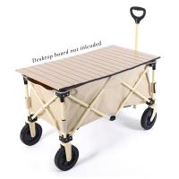 China Steel Folding Camping Wagon Cart 130L 60KG Capacity for sale