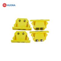 China Manufacture Type K Yellow Color Standard Thermocouple Plug and Face Plate Connector for sale