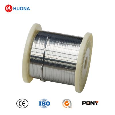 China Resistohm 80 Flat Wire Nicr Heating Wire High Resistance Nichrome Flat Wire for sale