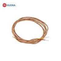 China K-Type Thermocouple Cable Brown with Black Yarn For Industrial Heating for sale