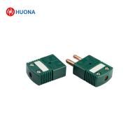 China 200°C Heat Resistant Type K Mini Thermocouple Connector Green Plug Socket Set for sale