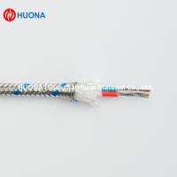 China Class 1 Shielded Type T Thermocouple Extension Cable Multi-Strand Fiberglass Insulation for sale