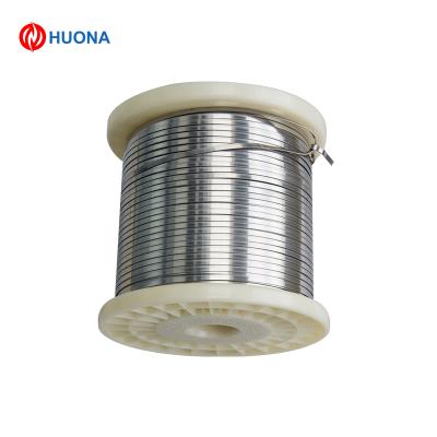 China 1J50 Soft Magnetic Alloy Flat Wire / FeNi50 Permalloy Flat Strip High Magnetic Permeability Low Coercivity Precision Flat Wire Magnetic Material for Transformer Core Magnetic Shielding Relay Sensor for sale