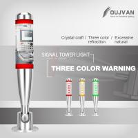 China Three Color Led Alarm Tower Light With Buzzer AC 220V 90dB Buzzer Aluminum Shell for sale