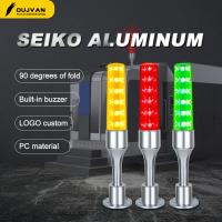 China Hidden Detachable Base LED Tower Lamp Flashing Warning Tower Light With Alarm Buzzer for sale