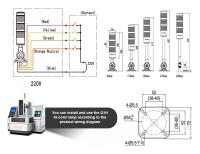 China Q1 LED Signal Tower Light Industrial LED Warning Tower Light, Customizable 1~4 Layers Φ50 Φ60 Machine Tool Warning Light for sale