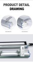 China Aluminum CNC Machine Work Lights Tempered Glass IP68 300mm 400mm 600mm for sale