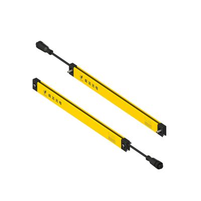 China Ultra Thin Safety Light Curtain NPN NC Output 0-3m Sensor Range Light Curtain Sensor For Machine for sale