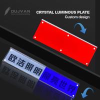 China LED Nameplate Light Signal Indicator IP50 Acrylic Machine Nameplate Lamp for sale