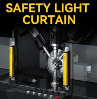 China 45mm Resolution Safety Light Barrier Sensor IP65 Wired Synchronized PNP NPN 10 Infrared Light Curtain for sale