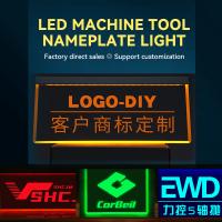 China Machine Logo Nameplate Light LED Acrylic Name Plate Crystal 40000 Hours 1.5W for sale