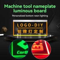 China Machine Logo Nameplate Light LED Acrylic Name Plate Crystal 40000 Hours 1.5W for sale
