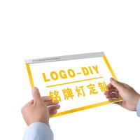 China Customized Acrylic LED Name Plate High Transparent PC Lampshade 3 Color for sale