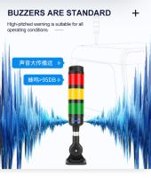 China 0.5m Wire Length RYG Machine Signal Light DC 12V IP54 For CNC Machine for sale