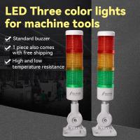 China 360° Beam Angle RYG Signal Tower Lamp With Buzzer Three Layers Equipment Indicator Lights for sale