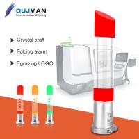 China OUJVAN-Q8 Foldable LED Warning Signal Light DC24V PNP NPN IP54 95dB Buzzer Custom Logo For CNC SMT Automation Mining Equipment for sale