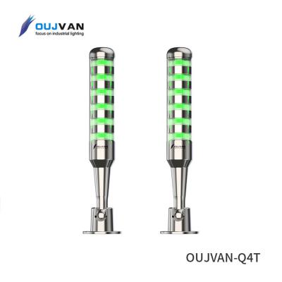 China OJUVAN Q4T DC24V Tricolor Industrial Signal Light with IP54 Rating and Aluminum Body for Enhanced Safety for sale