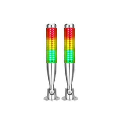 China DC 24V Input LED Tower Lamp Foldable Machine Stack Light With Built In Buzzer 80lm/W Efficiency for sale