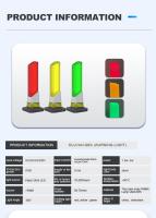 China 9W Industrial Stack Light DC 12V CNC Machine Light IP50 Fixed By Screw for sale