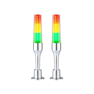 China 24V 3 Layers Tower Warning Light Multicolor Aluminium LED Flashing Equipment Indicator Lights for sale