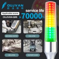 China 24V 3 Layers Tower Warning Light Multicolor Aluminium LED Flashing Equipment Indicator Lights for sale