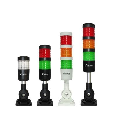 China Tri-Color LED Signal Tower Lamp with 50000 Hours Lifespan and IP54 Protection for Machine Tools for sale