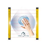 China Slim Safety Light Curtain 30x30mm Yellow Extrusion 5m Cascading Hand Finger Protection Barrier for sale