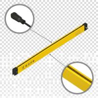 China Front Thin Safety Light Curtain 32x20mm Narrow Profile Machine Guarding Infrared Barrier Sensor for sale
