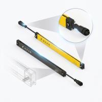China Ultra Thin Safety Light Curtain 25x12mm Front Mount Infrared Barrier 3m Sensing Range Sensor for sale