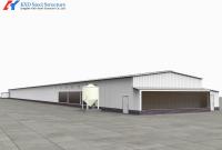 China Prefab Steel Structure Chicken Building Shed Broiler Fatten Poultry Farm House for sale
