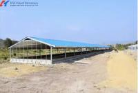 China Light Steel Structure Egg Chicken Farm , Prefabricated Steel Chicken Farm for sale