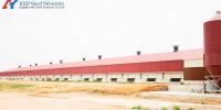 China Q345 Q235 Steel Poultry House Onsite Installation With Automatic Equipment for sale