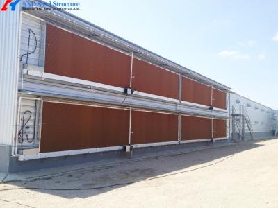 China Prefabricated Steel Structure Broiler Poultry House Close House Chicken Farm for sale