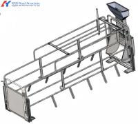 China Piggery Equipment Pig Farming Crate System For Pig Shed Farm for sale