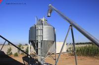 China Steel Farm Chicken Feed Silo , Automatic Poultry Feed Silo  3T-34T for sale