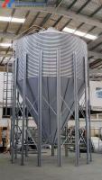 China Steel Farm Chicken Feed Silo , Automatic Poultry Feed Silo  3T-34T for sale