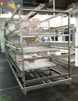 China Animal Feeding Chicken Layer Cages 8 Tiers 9 Tiers H Type Layer Hen Cage for sale