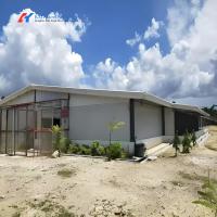 China Customized Light Steel Frame House , Galvanized Steel Poultry House for sale